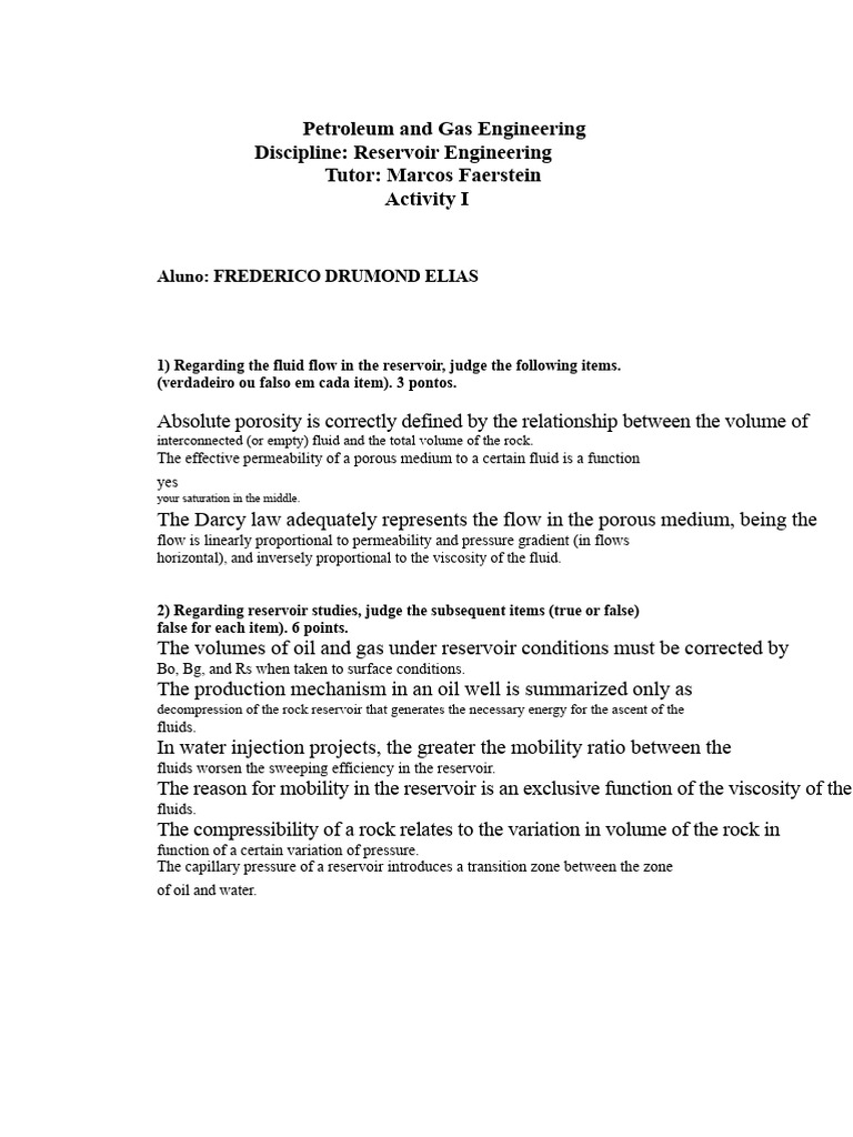 Reservoir Engineering | PDF | Petroleum Reservoir | Gases