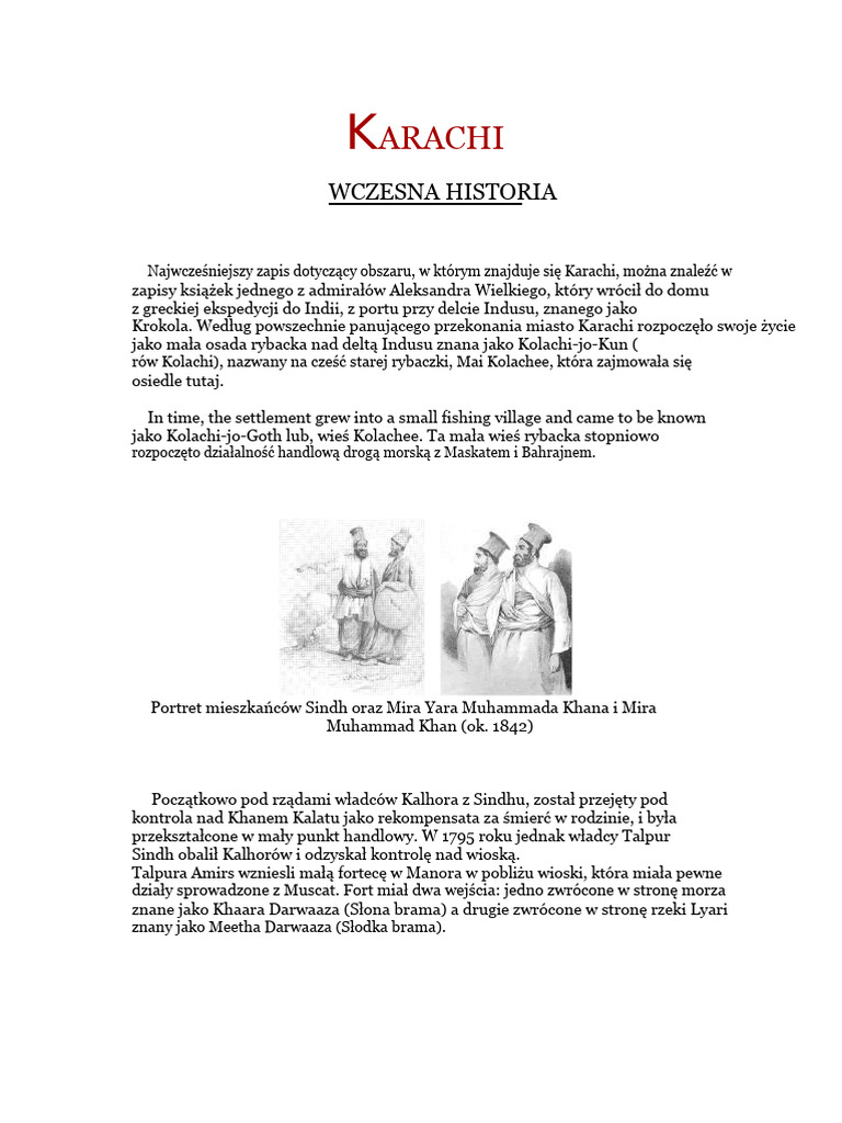 Historia KARACZI | PDF