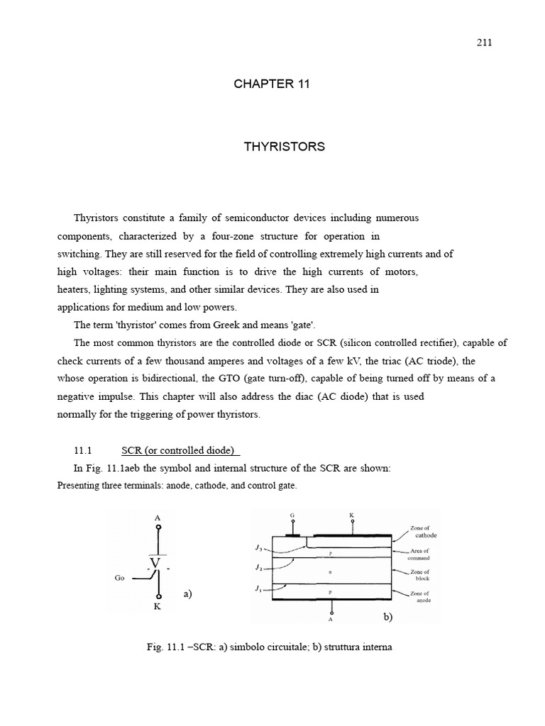 Thyristors | PDF | Diode | Anode
