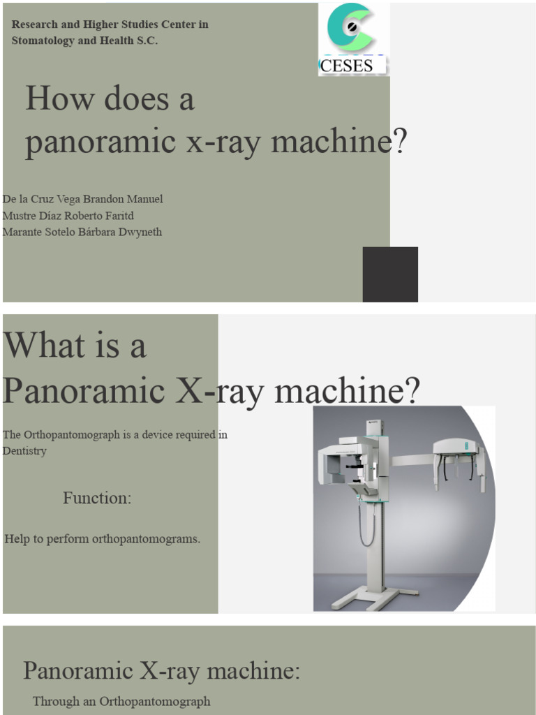 How Does A Panoramic Radiograph Work? | PDF | Radiography | Dentistry ...