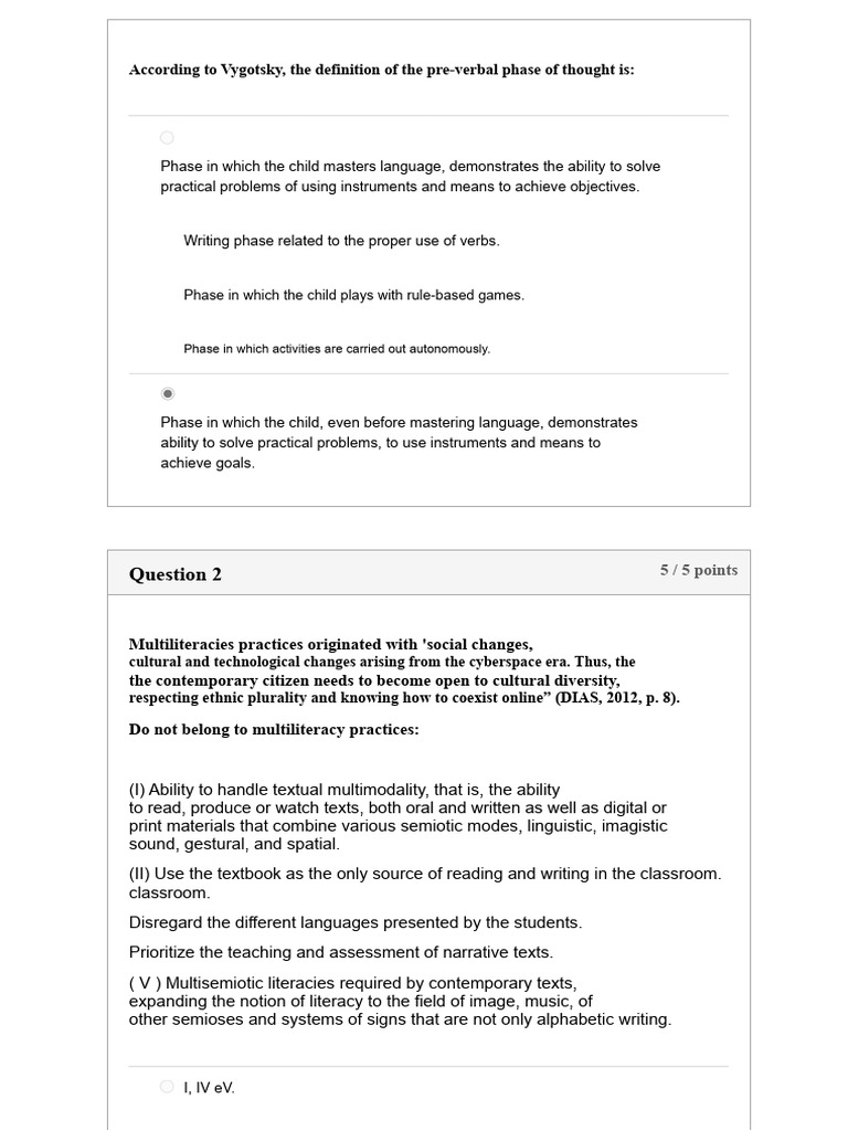 Understanding Pre-Verbal Thought and Literacy | PDF | Literacy ...