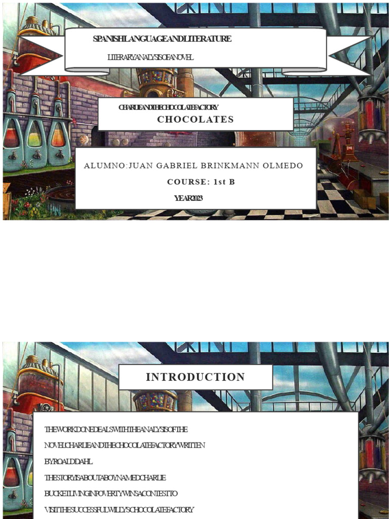 Analysis of Charlie and the Chocolate Factory | PDF | Chocolate