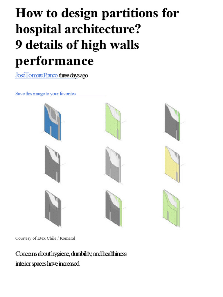 How To Design Partitions For Hospital Architecture? 9 Details of High ...