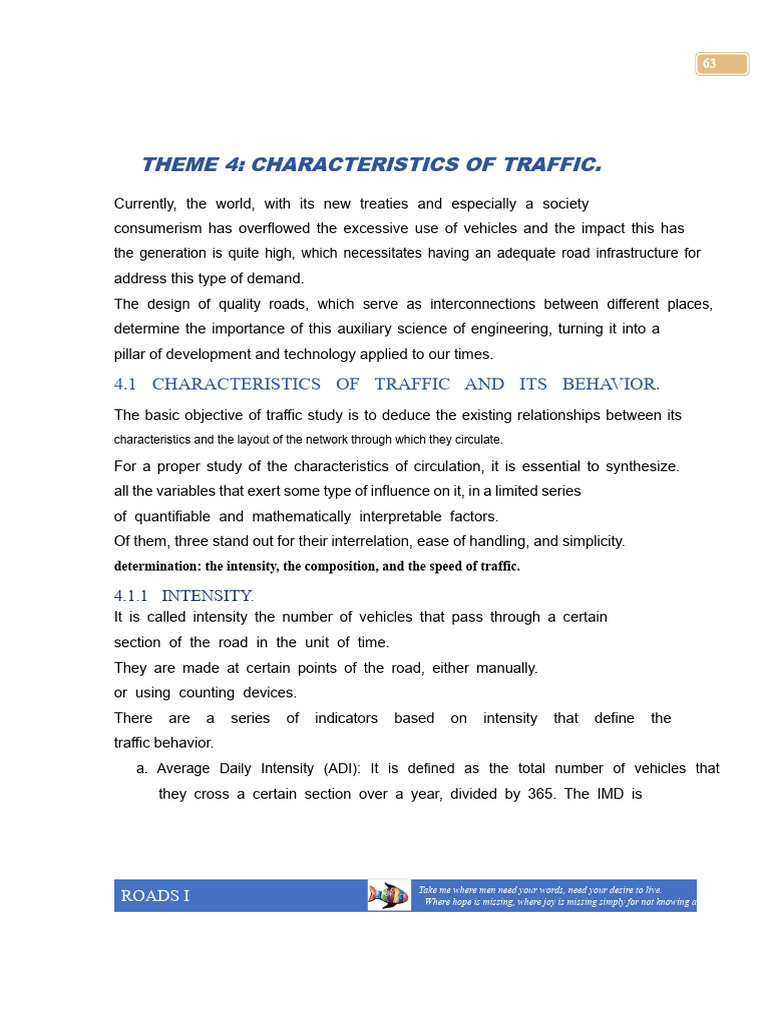 Traffic Characteristics and Behavior Analysis | PDF | Traffic ...