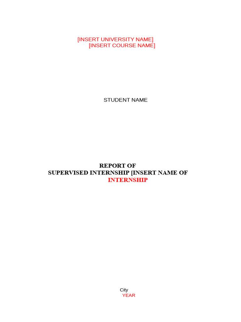 Internship Report Overview and Insights | PDF | Pedagogy | Human ...