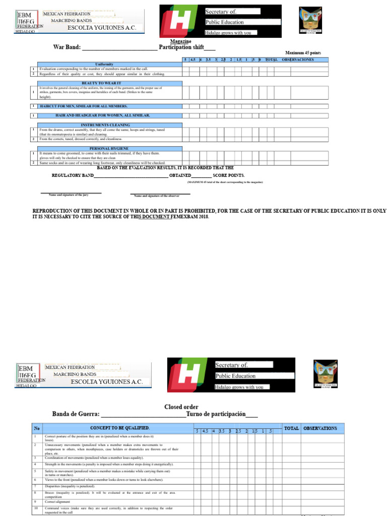War Band Evaluation Sheets Hid | PDF | Clothing