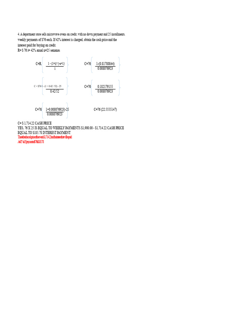 Financial Mathematics Development exercise 4 and 5 | PDF