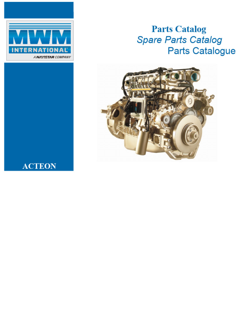 MWM MOTOR PARTS CATALOG X12 | PDF | Fuel Injection | Pump