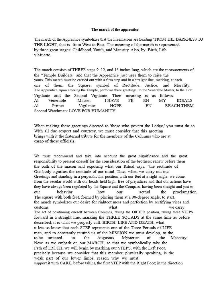 The march of the apprentice | PDF | Righteousness | Spirituality