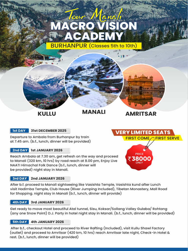 Kullu Manali Amritsar UPDATED | PDF