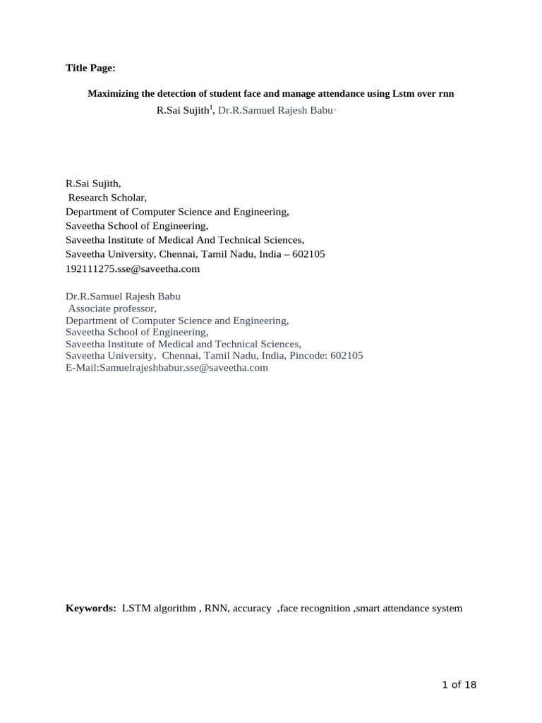 Sujith Paper 4 | PDF | Accuracy And Precision | Statistical Classification
