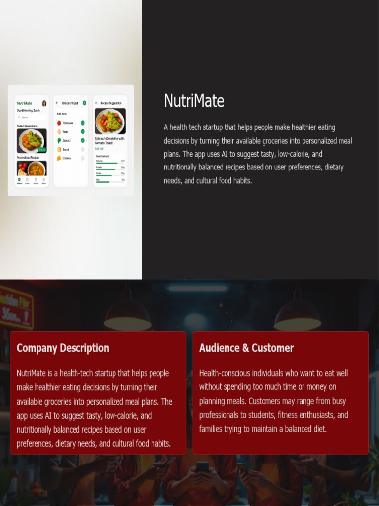 NutriMate (1).pptx (1) | PDF | Healthy Diet | Diet (Nutrition)