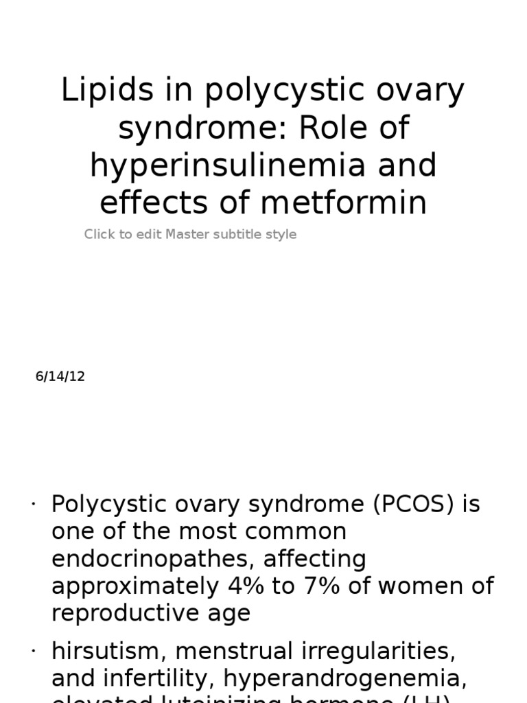 Lipids in Polycystic Ovary Syndrome | PDF | Polycystic Ovary Syndrome ...