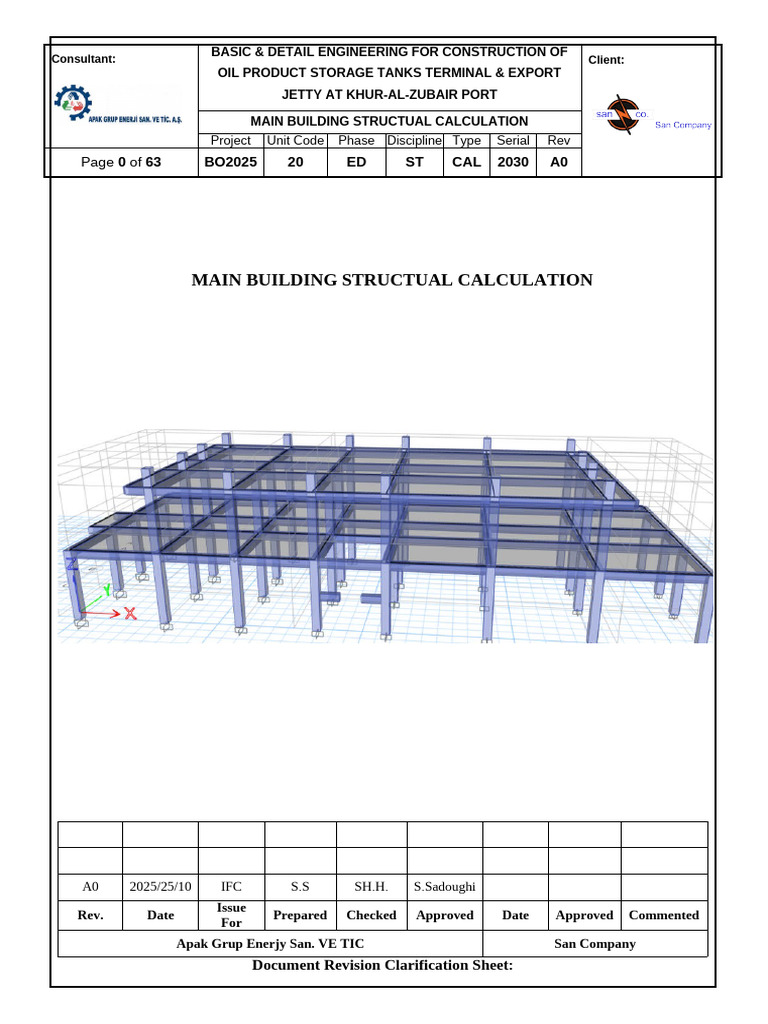 Structural Calculation for Oil Storage Tanks | PDF | Beam (Structure ...