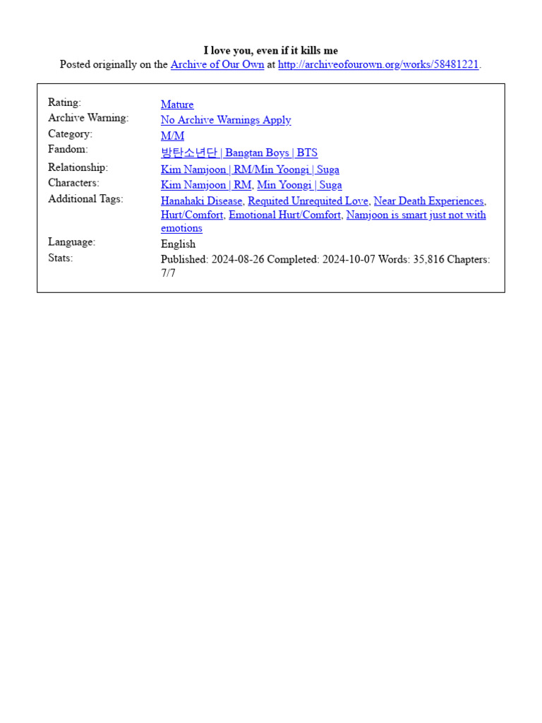 I Love You Even if It | PDF