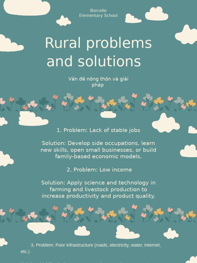 Rural Problems and Solutions.pptx | PDF
