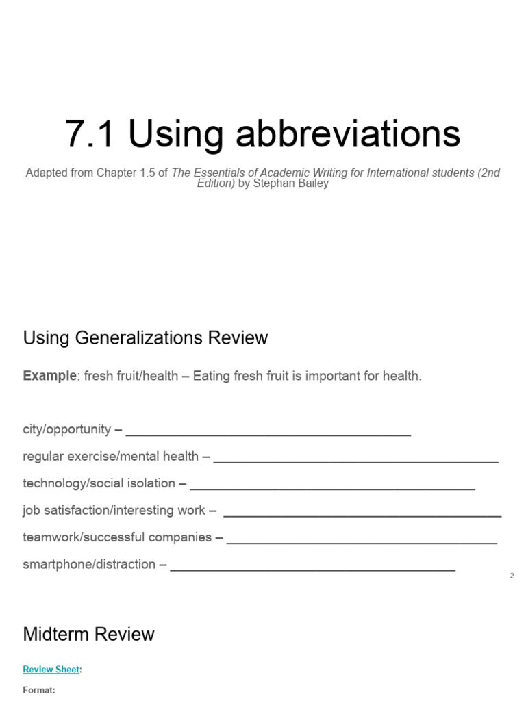 Using Abbreviations | PDF | Acronym | Bachelor's Degree