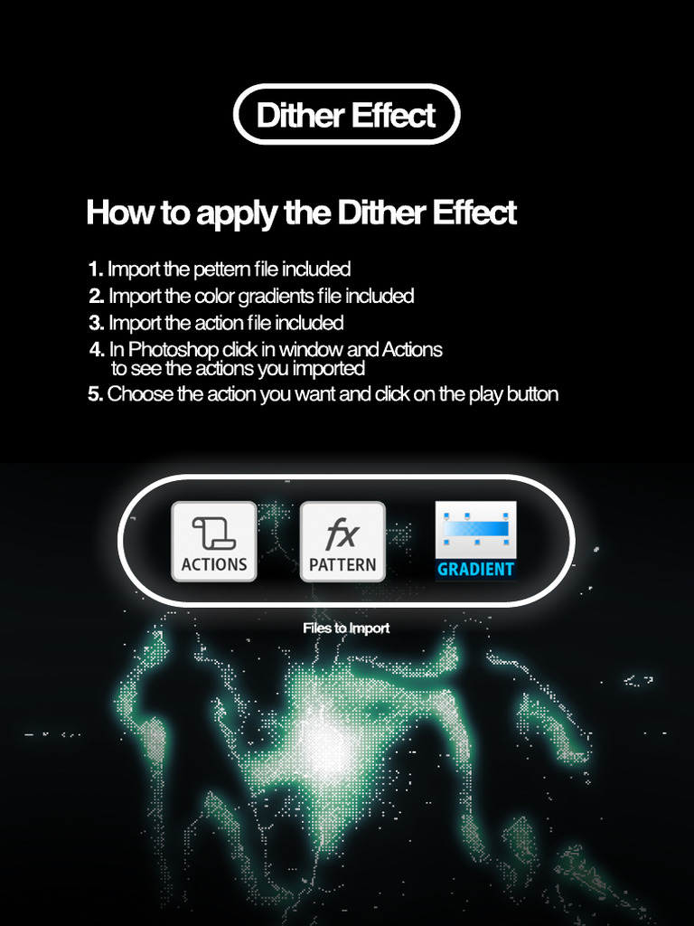 Application de l'effet Dither dans Photoshop | PDF