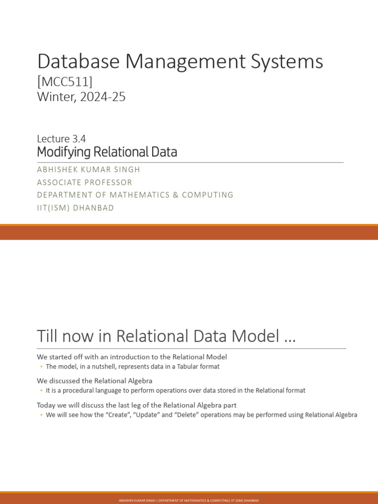 Modifying Relational Data in SQL | PDF | Relational Database ...