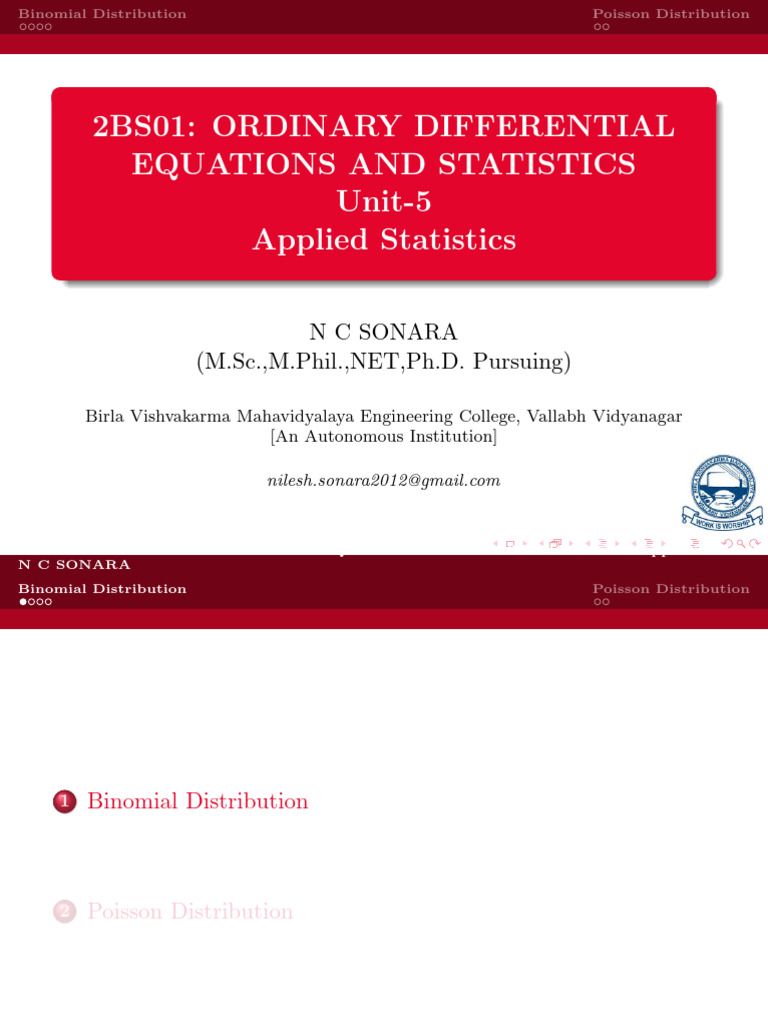 Binomial and Poisson Distribution Examples | PDF | Poisson Distribution ...