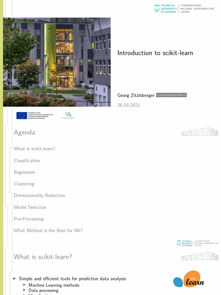 01a Introduction To Scikit-Learn | PDF | Principal Component Analysis | Support Vector Machine
