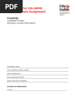 ESOL Level 1 Writing Sample Exam | PDF | English As A Second Or Foreign ...