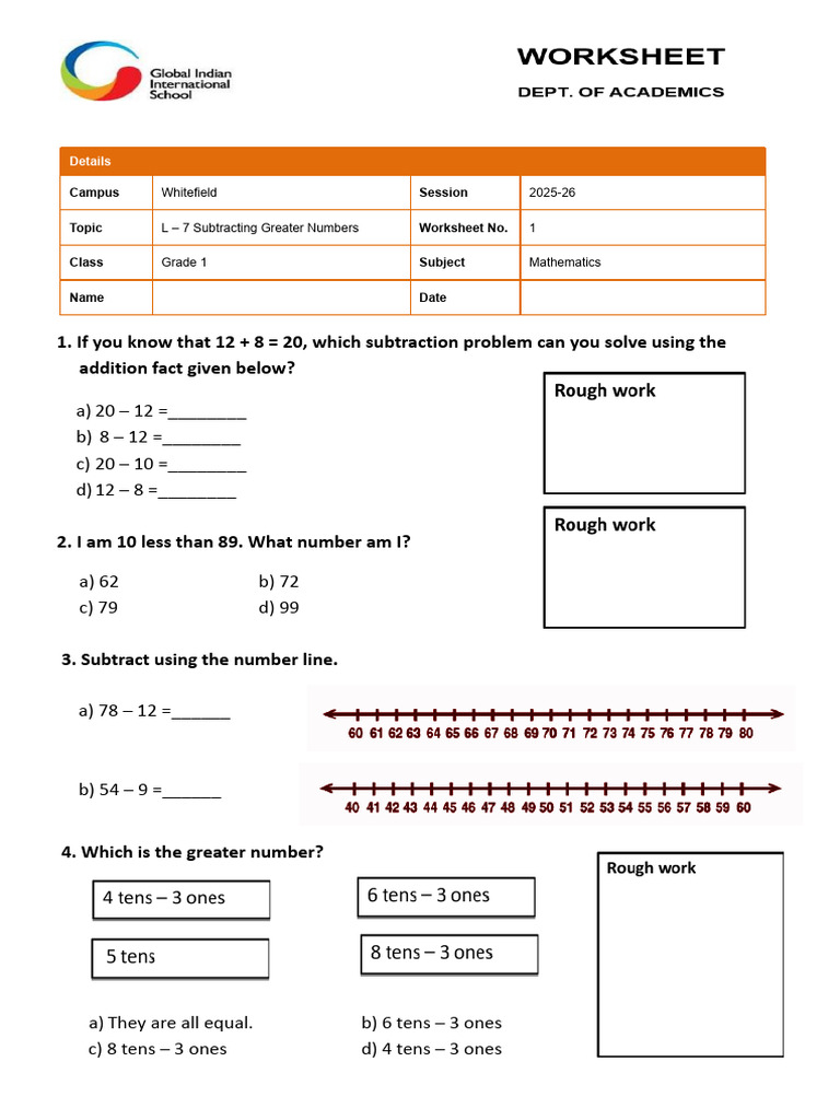 Math Worksheet | PDF