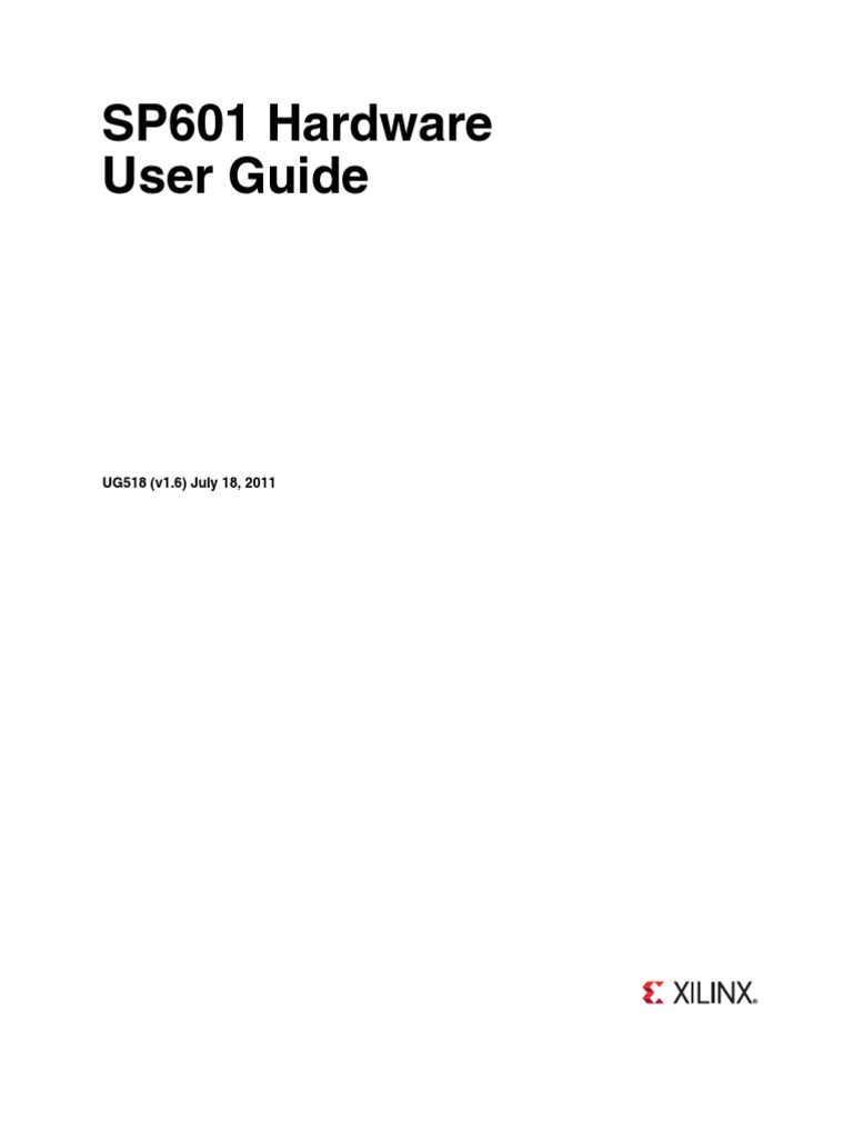 SP601 Hardware User Guide | PDF | Field Programmable Gate Array | Usb