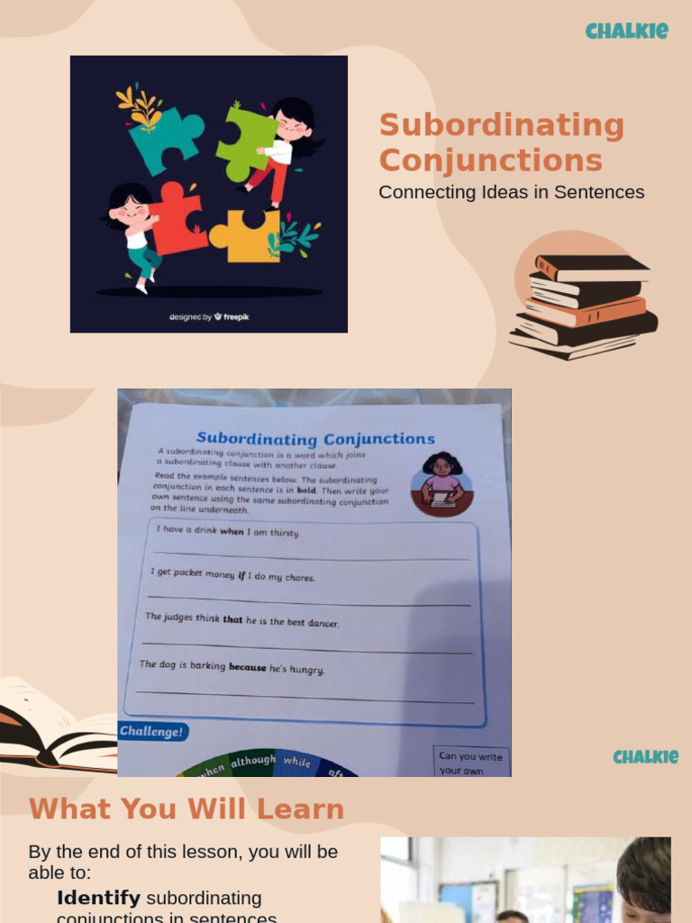 Mastering Subordinating Conjunctions | PDF | Language Mechanics ...