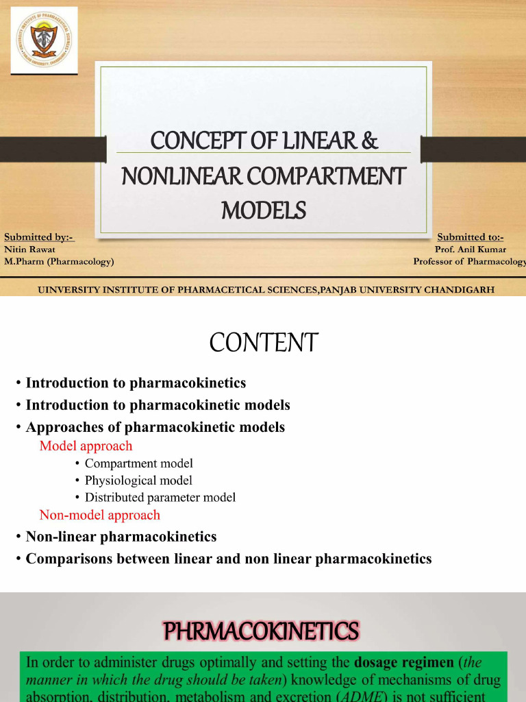 Linear and Non Linear Compartment Models | PDF