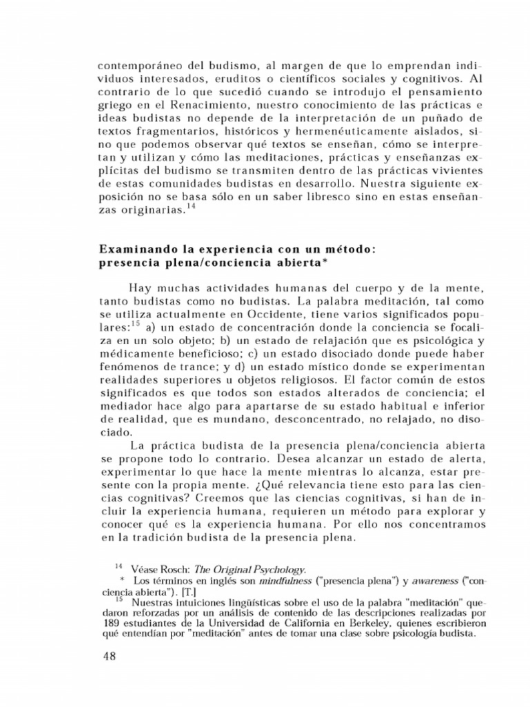 Extracto Libro, de Cuerpo Presente - Varela - Thompson - Roch | PDF
