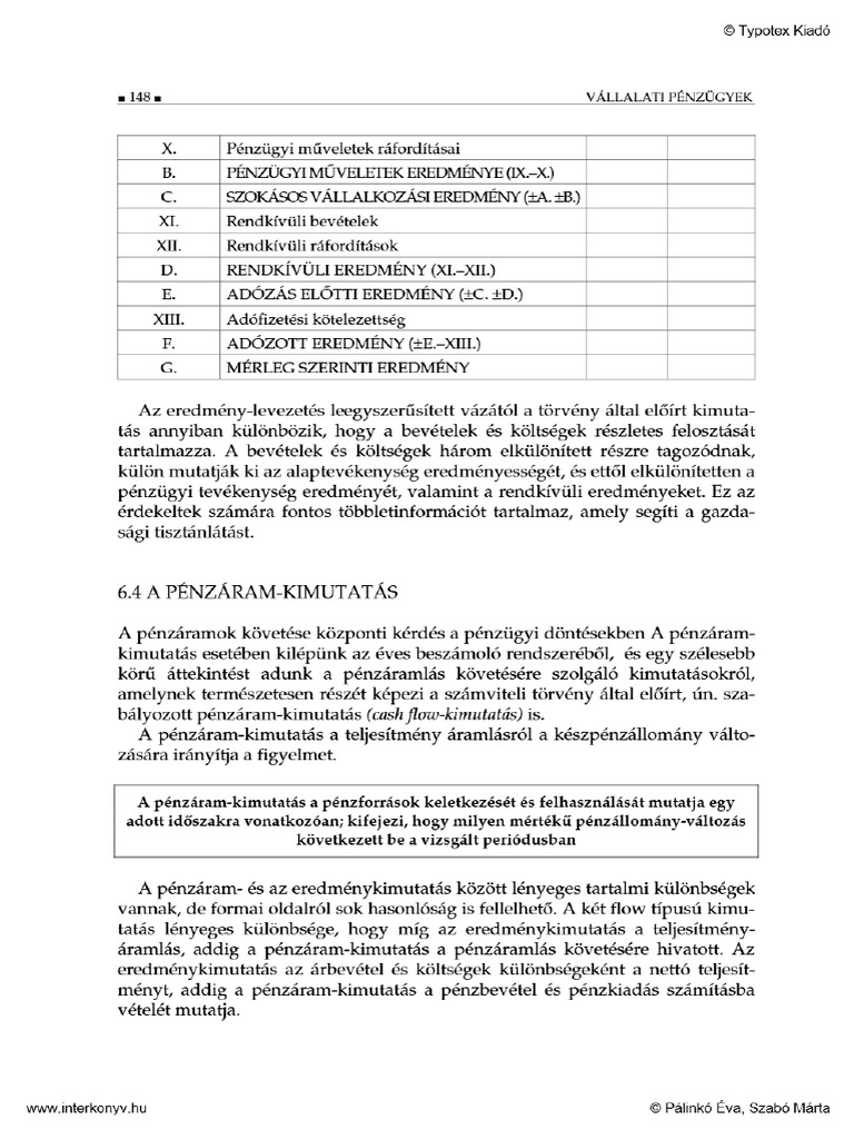 Pálinkó Éva - Szabó Márta - Vállalati Pénzügyek | PDF