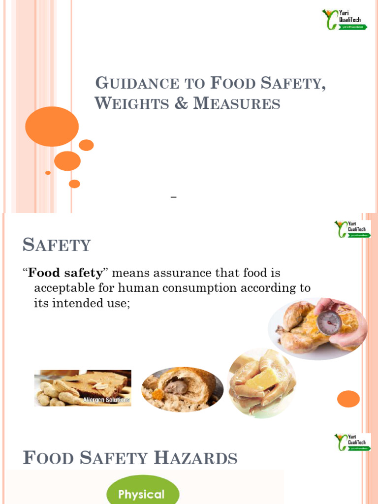 Food Safety and Hygiene Guidelines | PDF | Food Safety | Sanitation