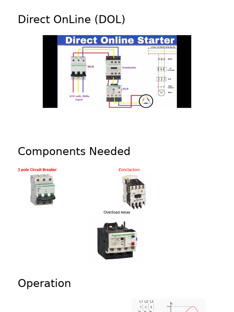 Direct OnLine vs. Capacitor Start Motors | PDF