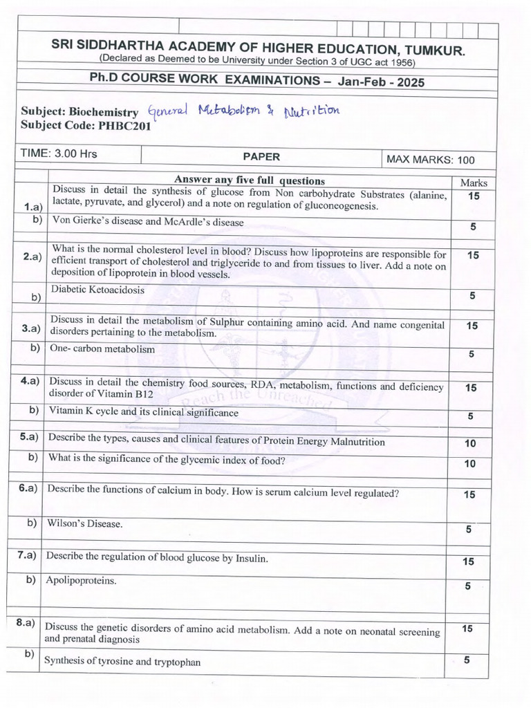 Feb 2025 Course Work Question Paper | PDF | Electron | Schrödinger Equation