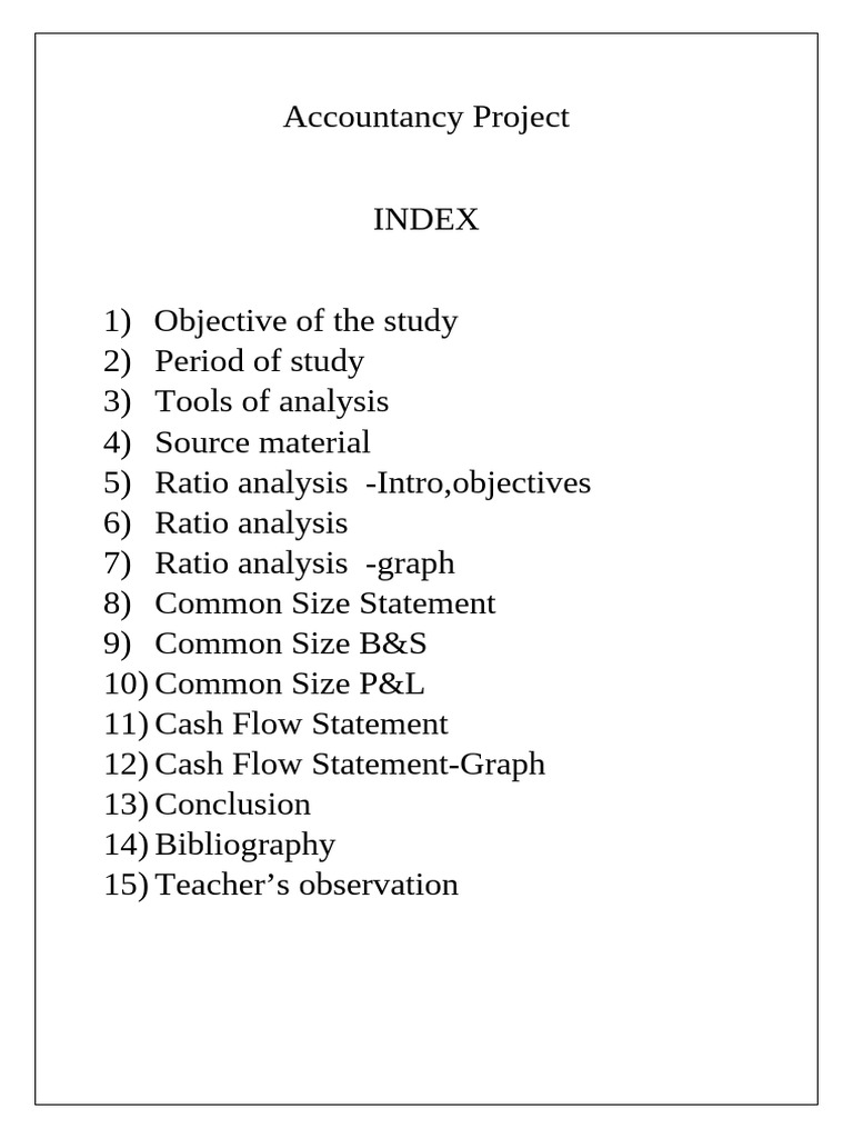 Accountancy Project | PDF