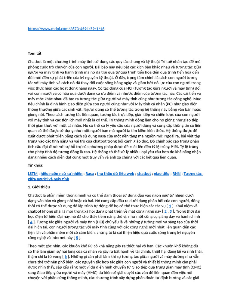 Using Artificial Intelligence Methods To Create A Chatbot For ...