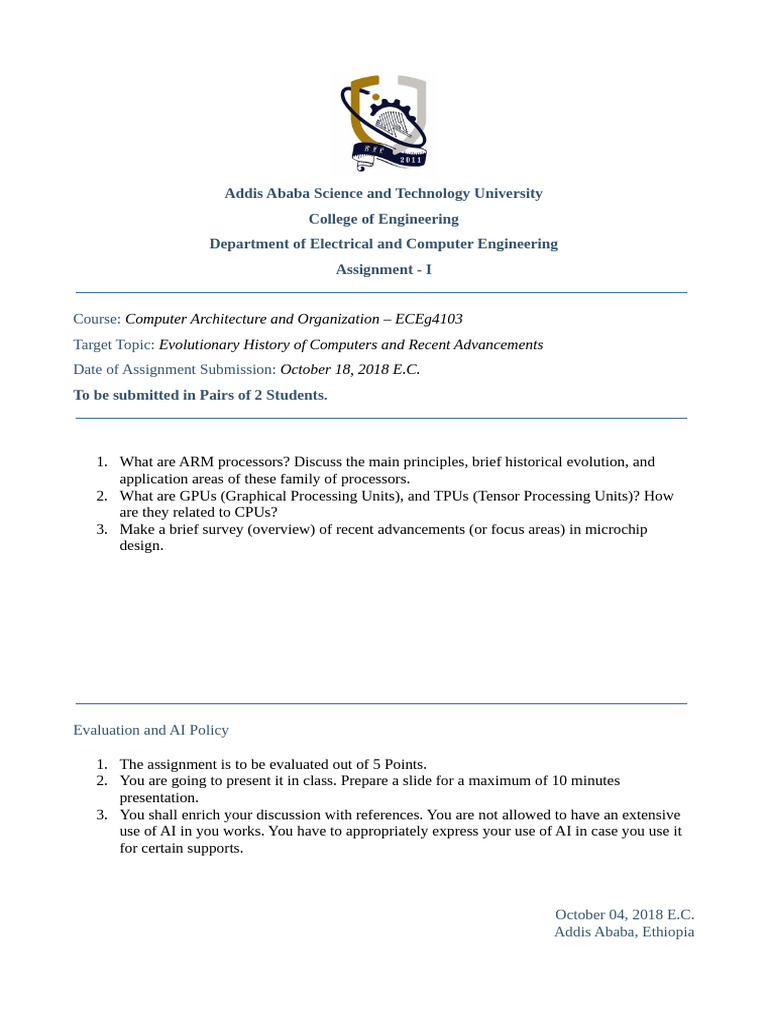 Assignment | PDF