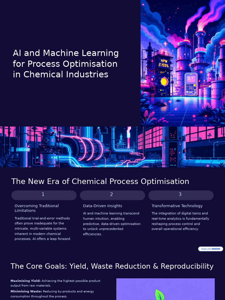 AI and Machine Learning For Process Optimisation in Chemical Industries ...