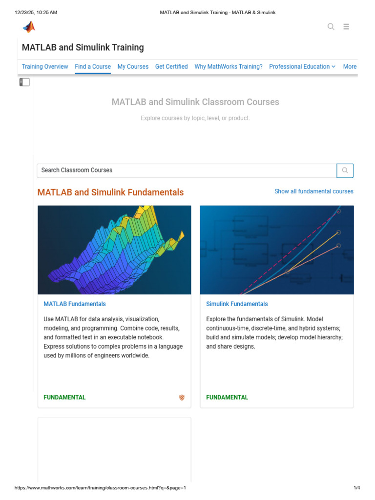 MATLAB & Simulink Classroom Courses | PDF | Matlab | Digital Signal ...