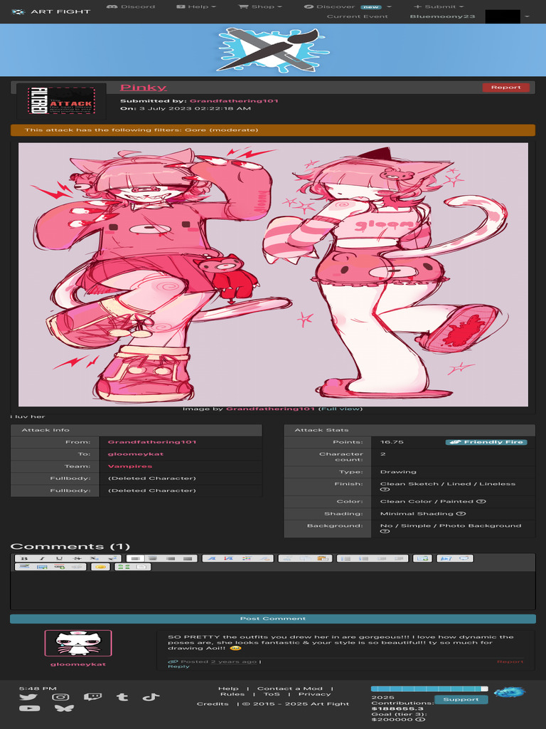 Art Fight - Attack Pinky | PDF