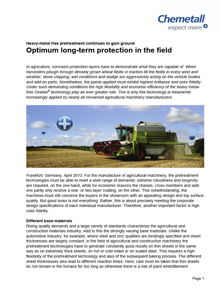 Heavy Metal-Free Oxsilan® Technology | PDF | Corrosion | Paint