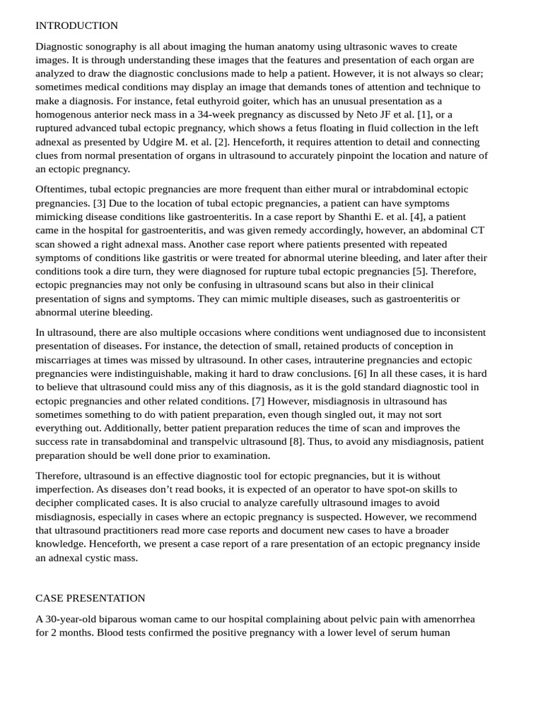 GS in Ovarian Cyst | PDF | Medical Ultrasound | Pregnancy