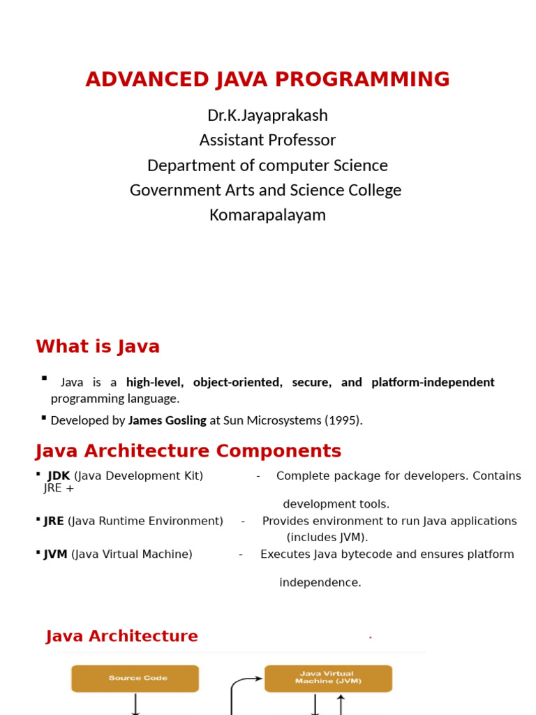 Advanced Java Programming Guide | PDF | Java Virtual Machine | Java ...