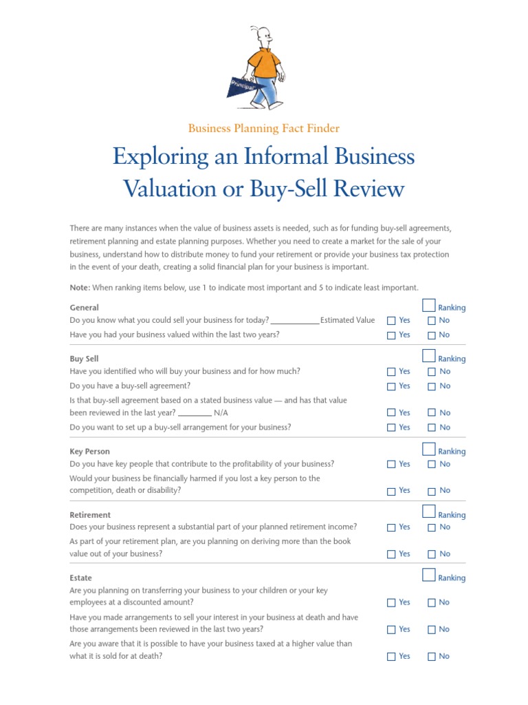 Principal Business Valuation Form | PDF | Valuation (Finance ...