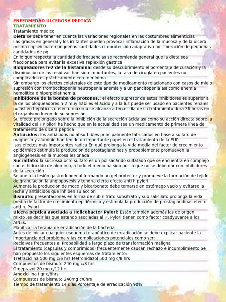 TX de Ulcera y Otro Tema | PDF | Enfermedades y trastornos ...