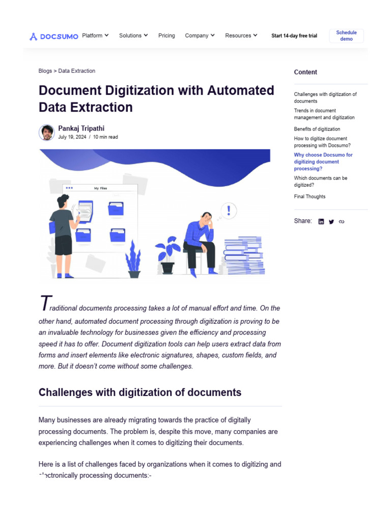 How To Digitize Document Processing in Your Business With Automated ...