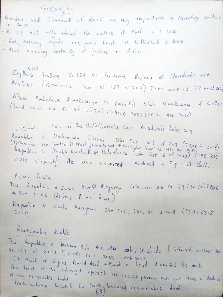 Burden of Proof Cases | PDF