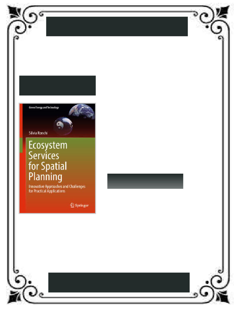 Ecosystem Services for Spatial Planning Silvia Ronchi eBook ARC digital ...