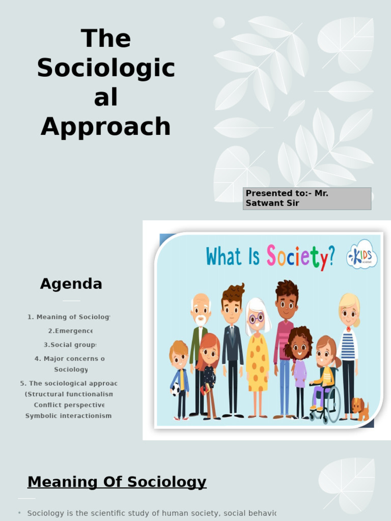 The Sociological Approach | PDF | Sociology | Liberal Arts Education